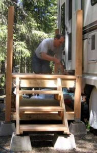 Step-By-Step Guide to Build a Portable Deck for RV - CampingComfortably
